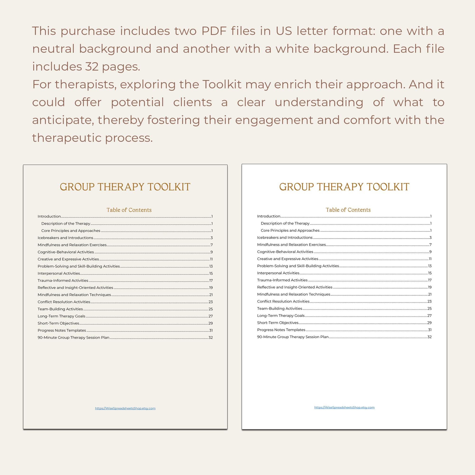 Group Therapy Activities, Group Therapy Questions, Group Therapy Guide ...