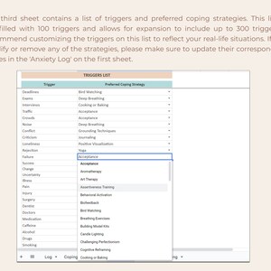 Anxiety Worksheets,anxiety Tracker, CBT Anxiety Sheets, Therapist Aid ...