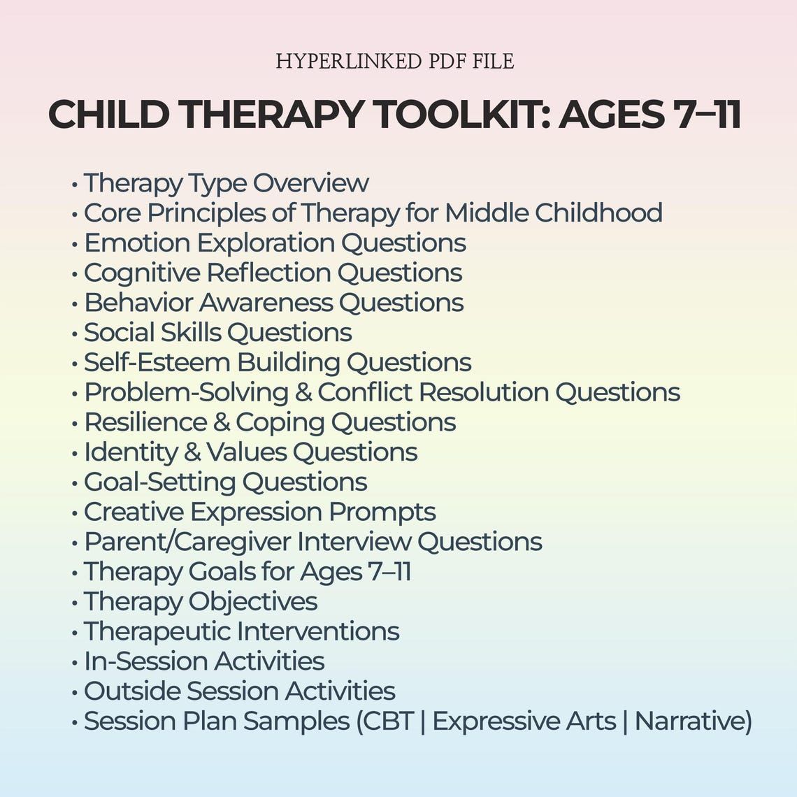 Child Therapy Guide, CBT for Kids, SEL Activities,emotional Learning ...