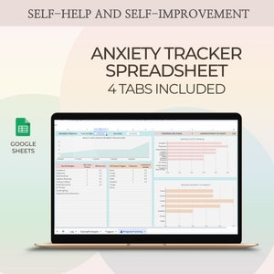 Anxiety Worksheets,anxiety Tracker, CBT Anxiety Sheets, Therapist Aid ...