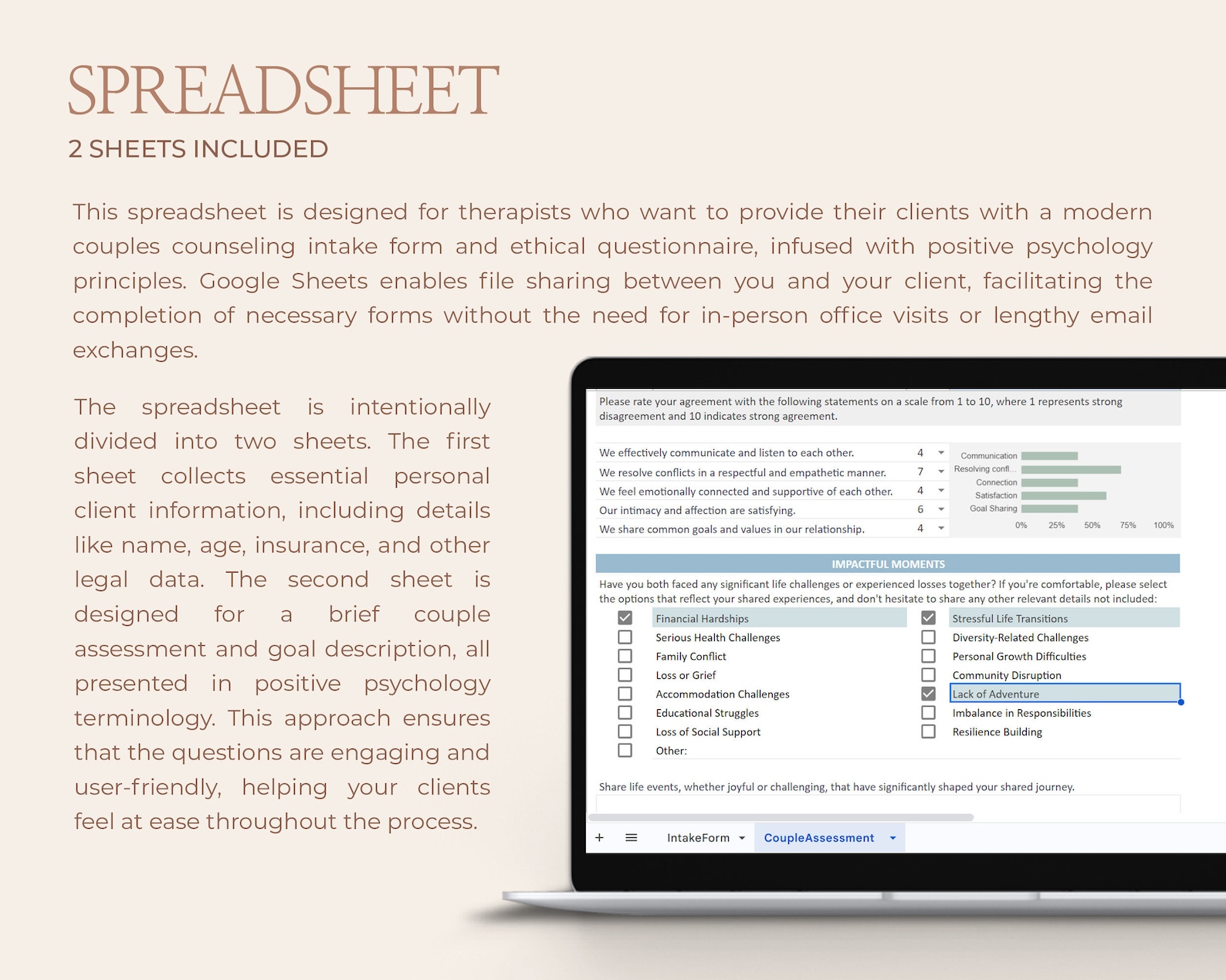 Marriage Counseling Forms, Couples Therapy Intake Form, Couples ...