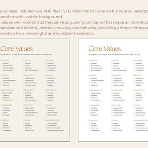Core Values, Defining Core Values, Personal Values, Core Values Quiz ...