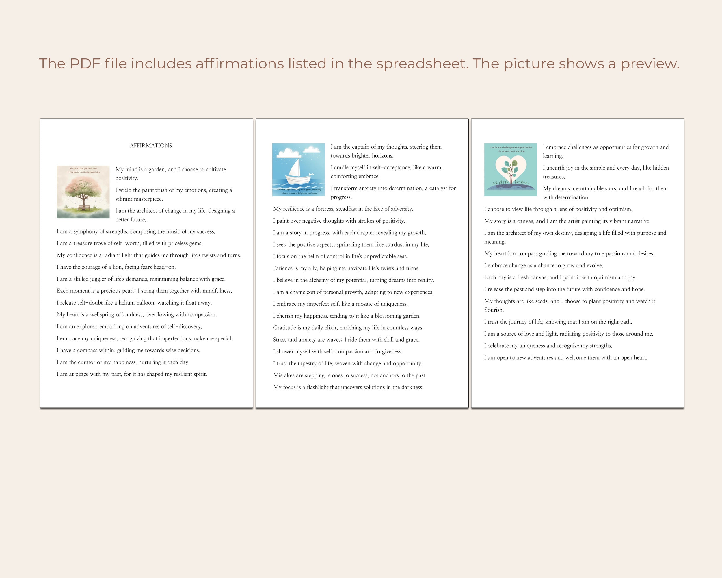 Reframing Negative Thoughts, CBT Affirmations, Defining Core Values ...