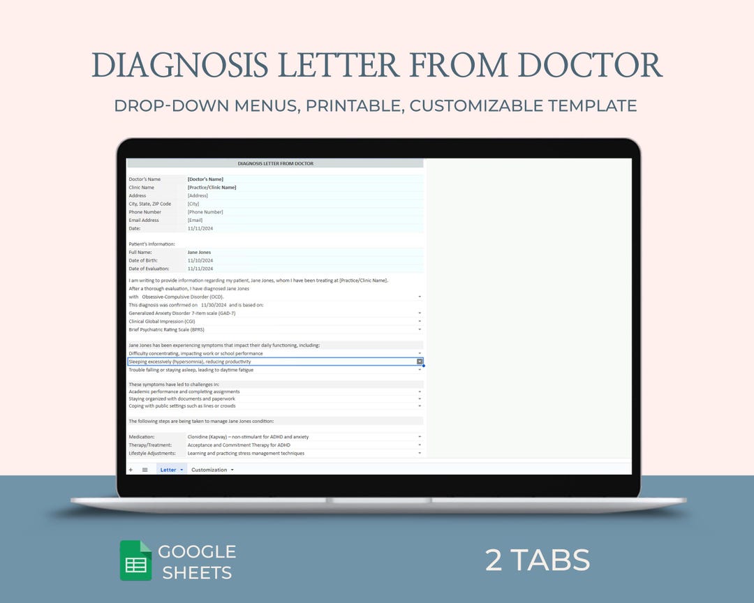 Diagnosis Letter From Doctor, Doctors Letter, Diagnosis Letter, Doctors ...
