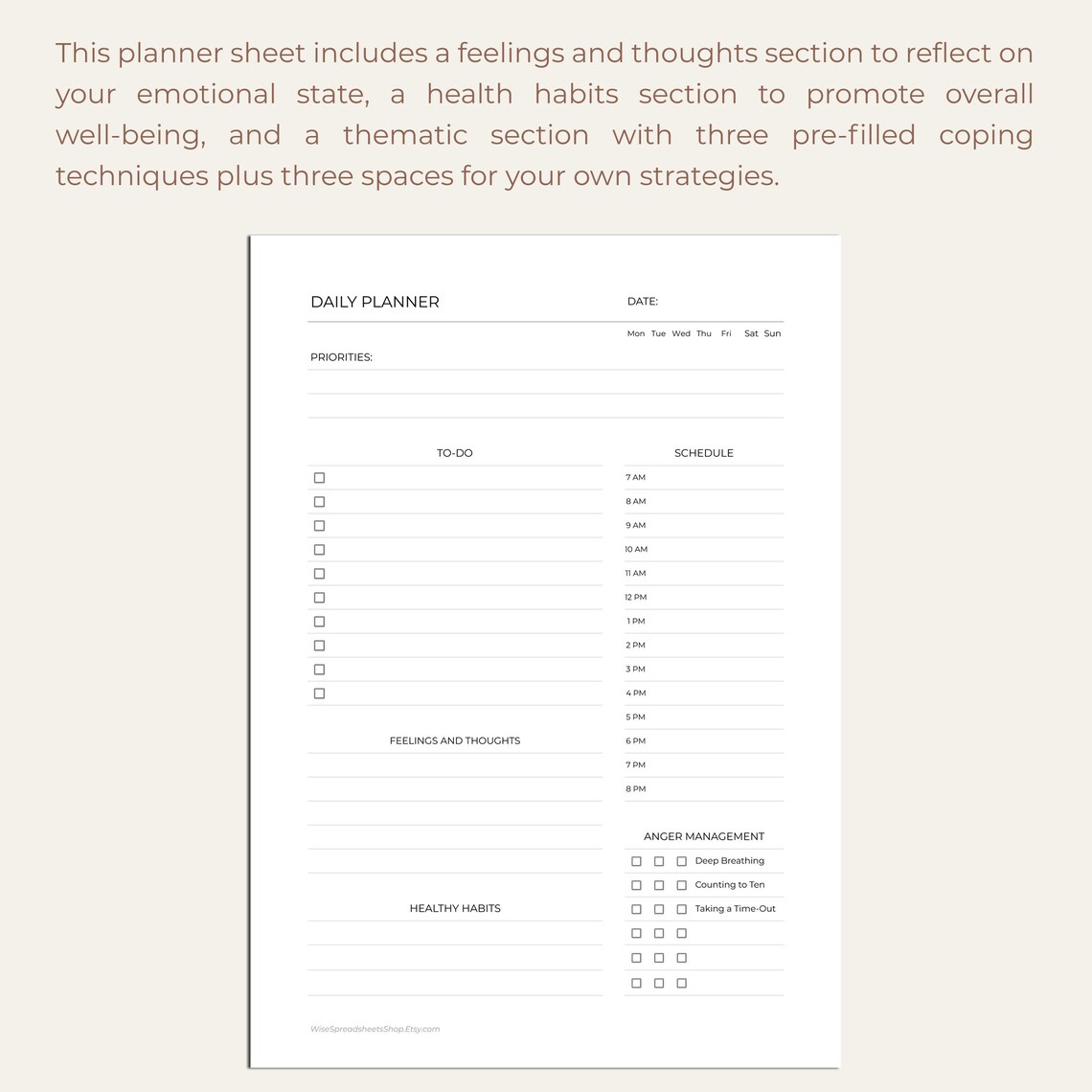 Anger Worksheet, Anger Management Sheet, Anger Therapy, Controlling ...