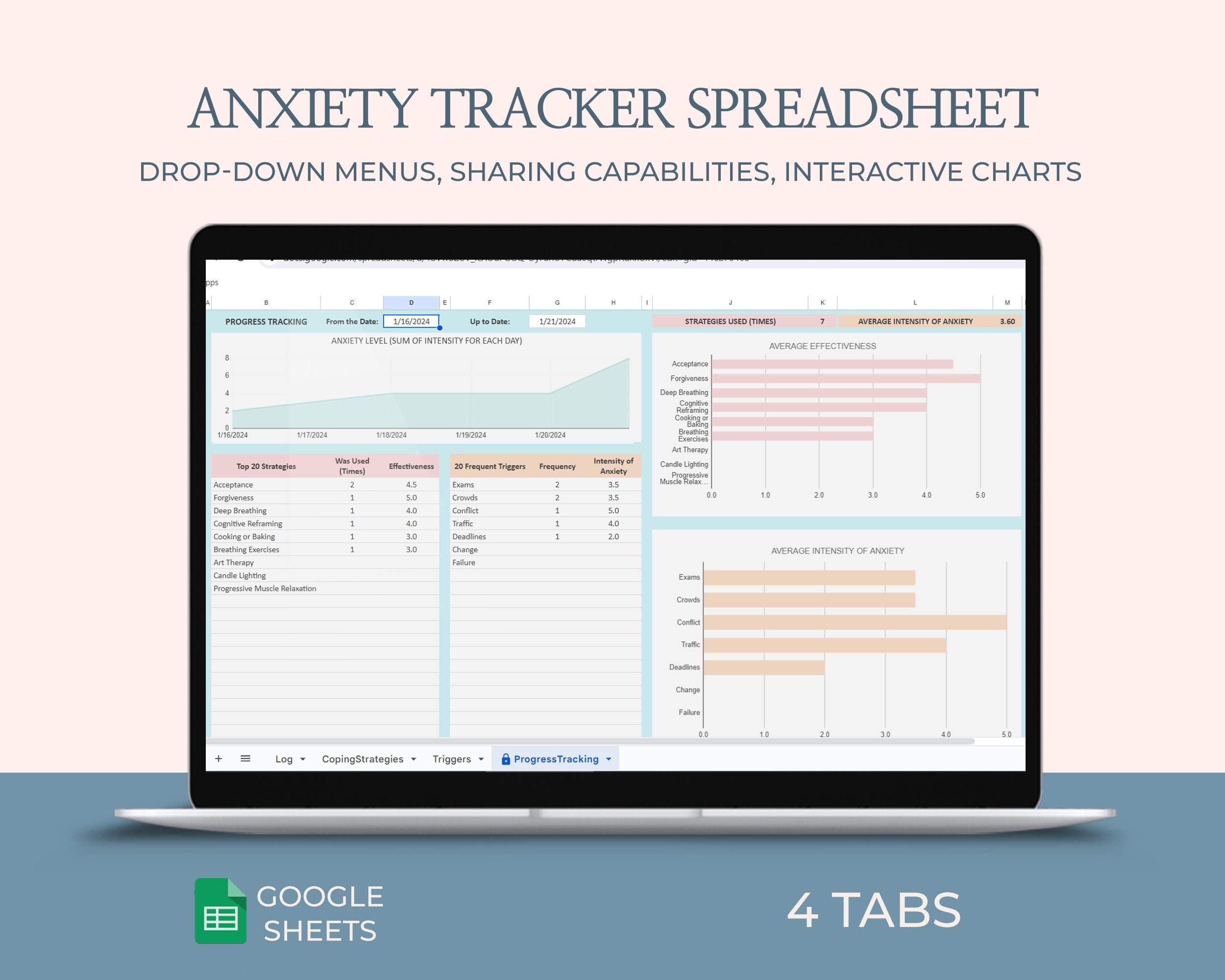 Anxiety Tracker, Anxiety Worksheet, Therapist Aid Anxiety, Cbt Sheets ...