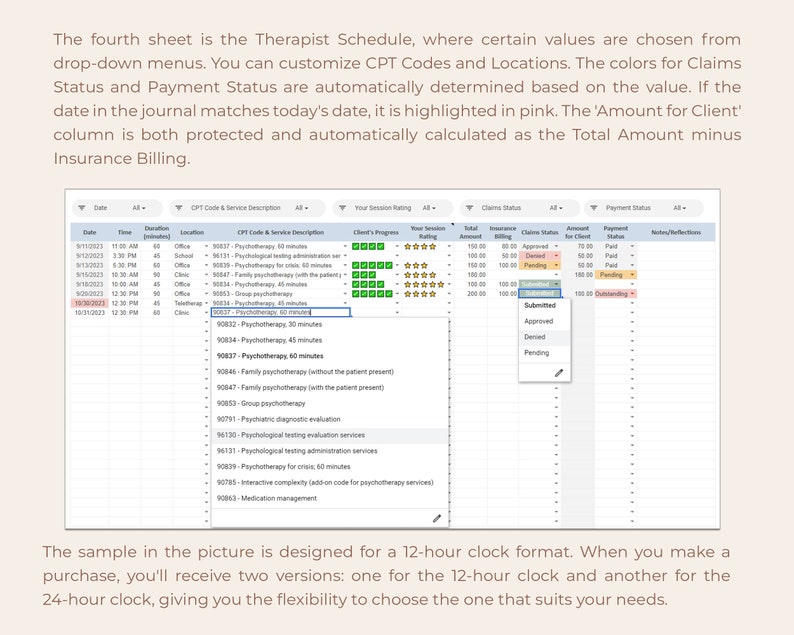 Therapy Caseload Planner, Psychology Planner, Therapy Template ...