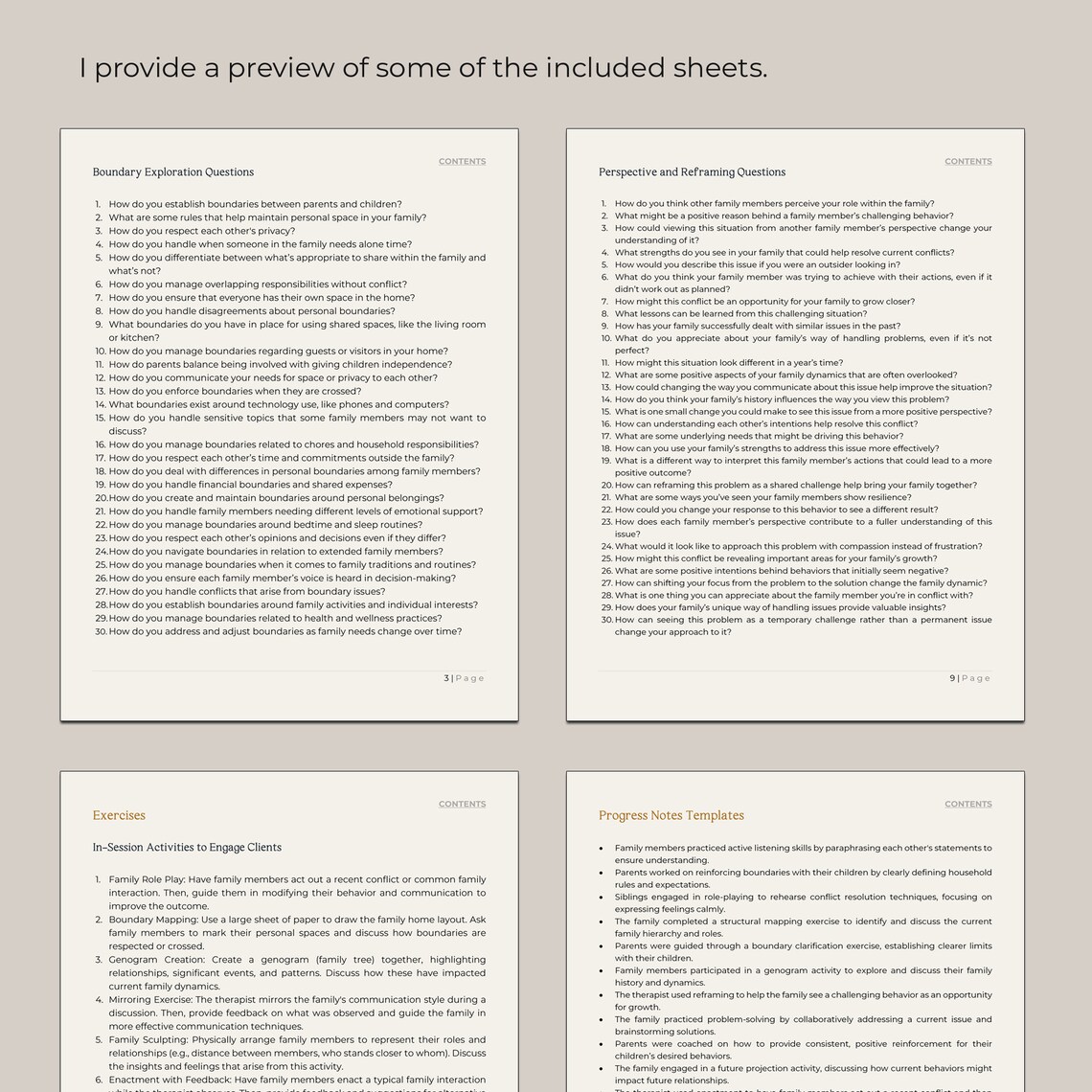 Family Therapy Questions, Structural Family Psychotherapy Guide, Family ...