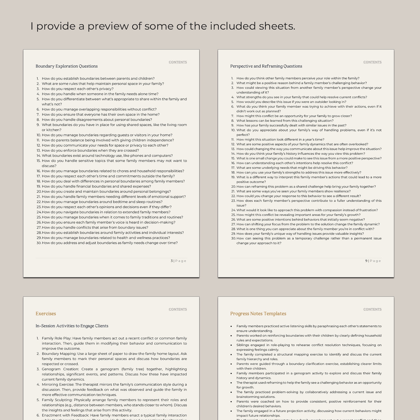 Family Therapy Questions, Structural Family Psychotherapy Guide, Family ...