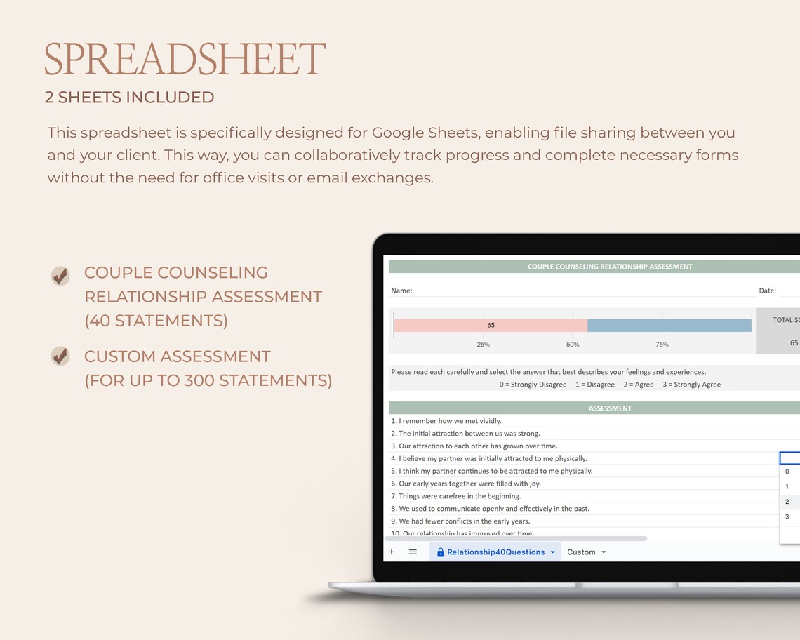 Couples Therapy Intake Questions Form for Counseling Sessions ...