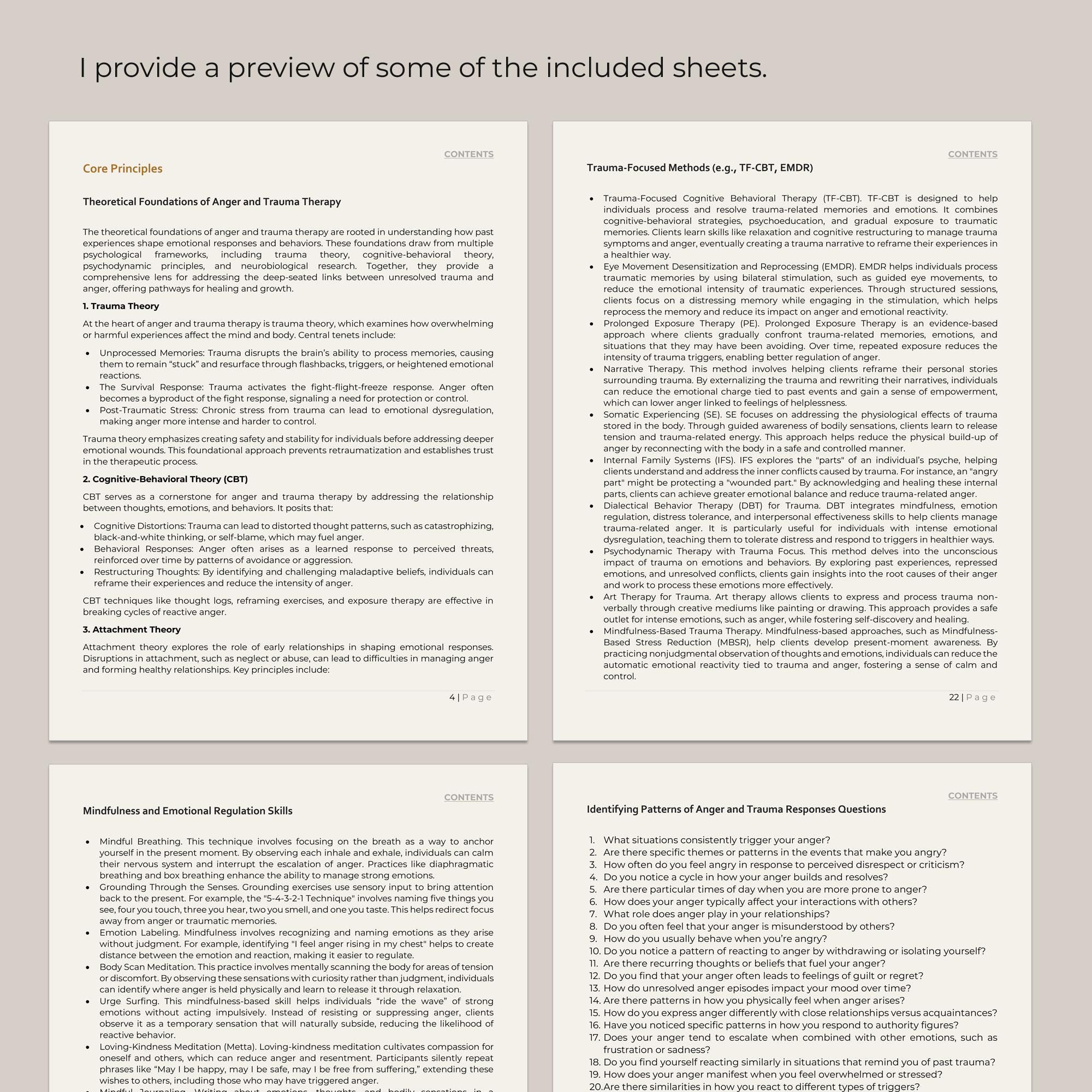 Anger and Trauma Therapy Toolkit, Unresolved Trauma and Anger, Anger ...