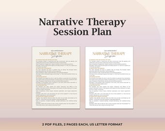 Narrative Therapy Questions Psychotherapy Guide Session Plan Narrative ...