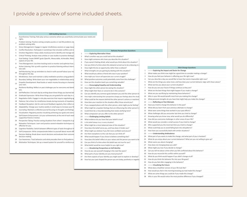 Motivational Interviewing Notes Template, Schema Therapy Session ...