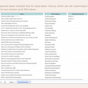 Couples Goal Setting, Relationship Goals, Shared Goals Planner, Couples ...