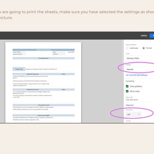 Therapy Goals Session Notes Template Treatment Objectives Intervention ...