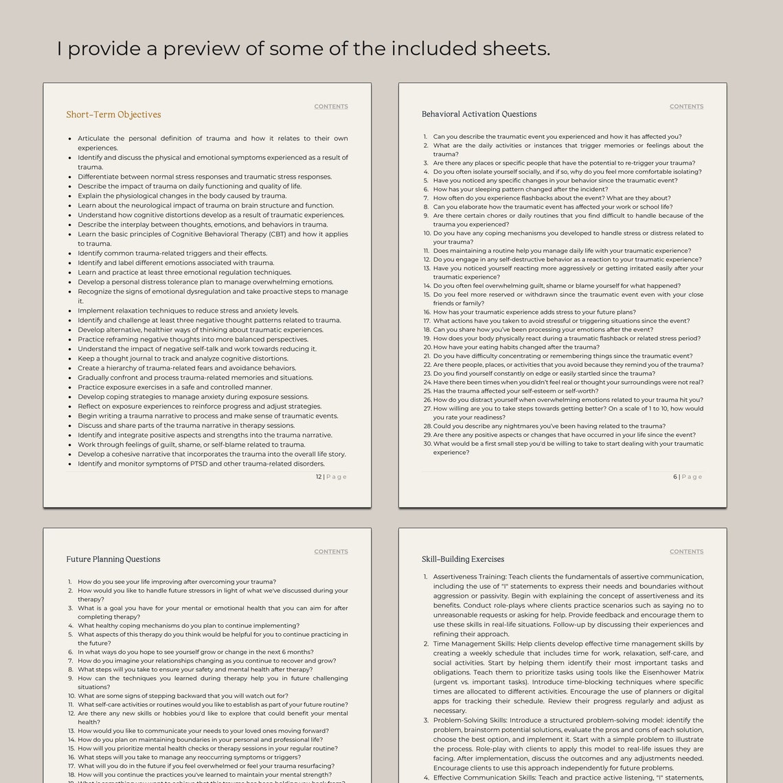 Trauma-focused Therapy Questions TF CBT Interventions Goals Psychology ...