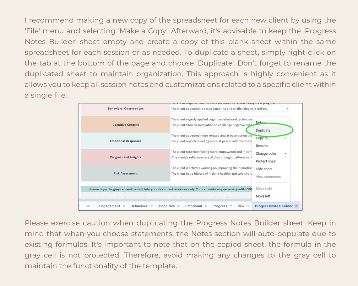CBT Clinical Phrases Progress Notes Builder Therapy Tool Therapist ...