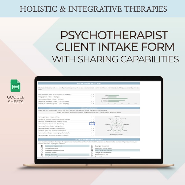 Holistic Intake Form - Etsy