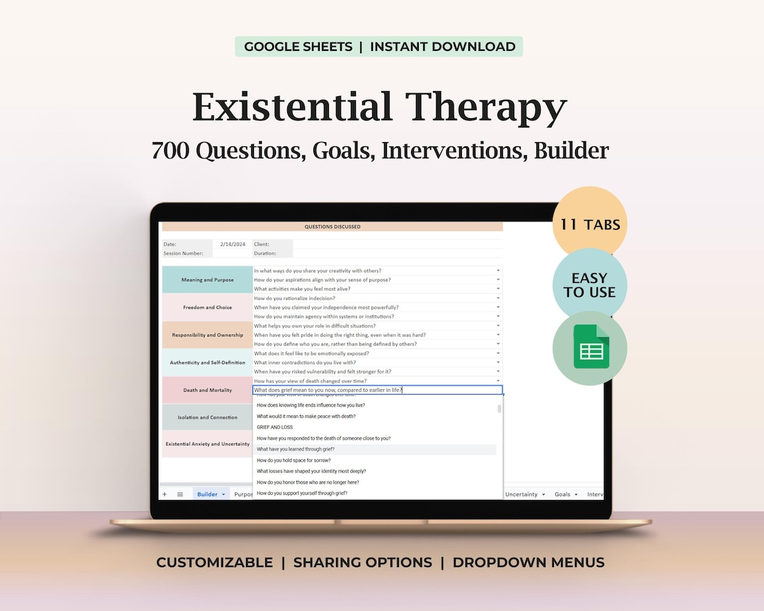 Existential Therapy Goals, Interventions, Existential Therapy Questions ...