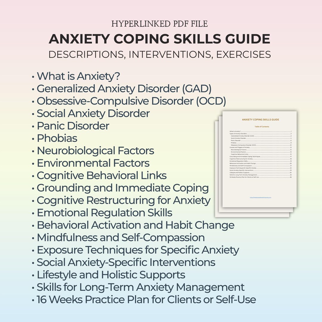 Anxiety Coping Skills, Coping Strategies for Anxiety, Coping Techniques ...