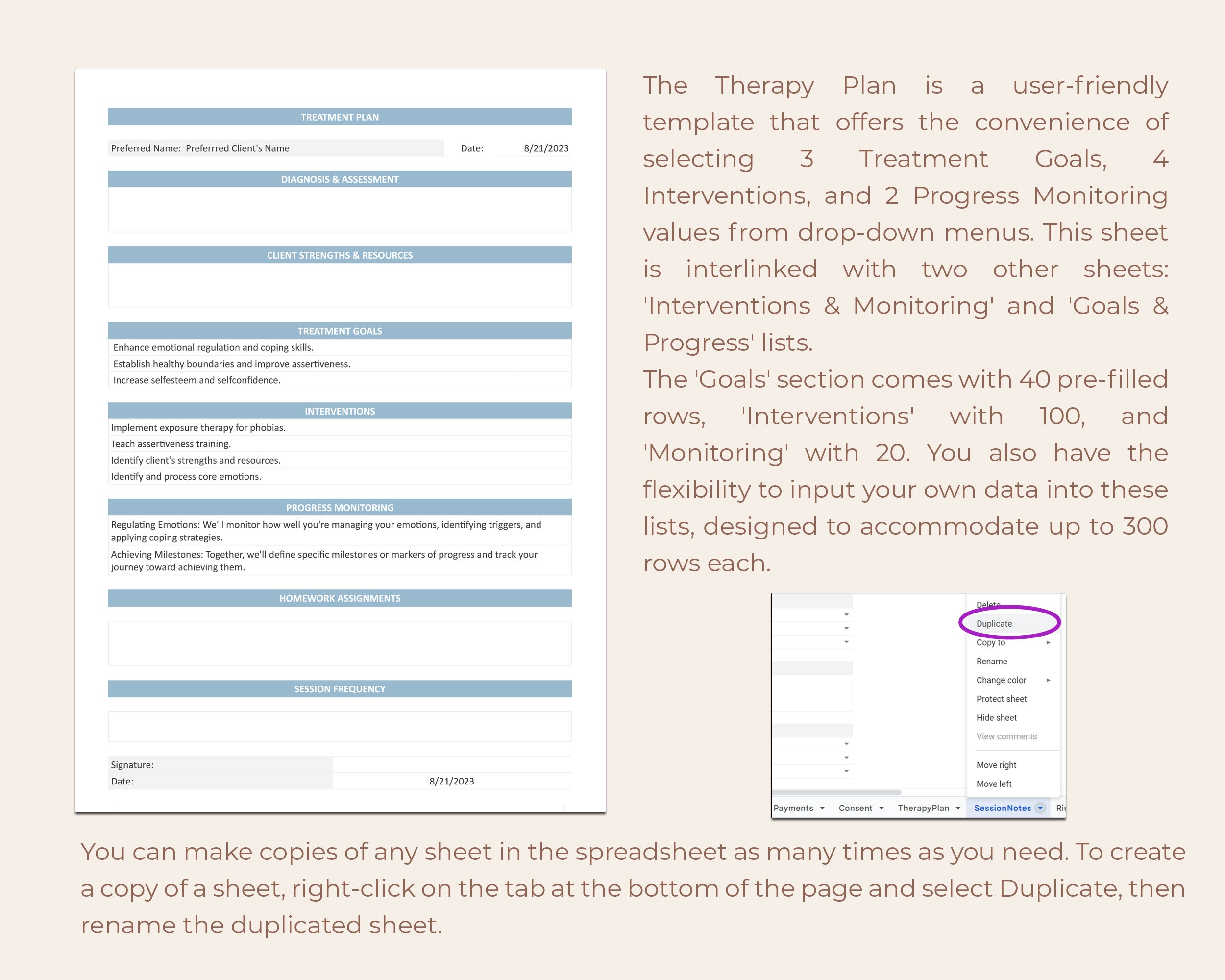 Therapy Caseload Planner, Psychology Planner, Therapy Template ...