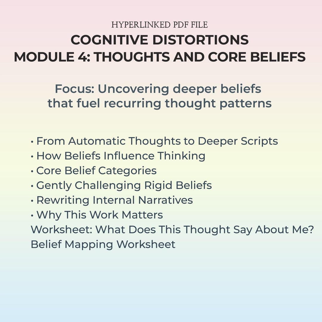 Thought Reframing CBT Worksheets Socratic Questions Self Talk Tools ...