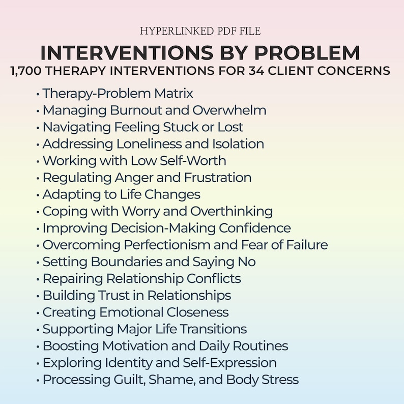 Therapy Interventions, Counseling Guide, Therapy Approaches, Therapy ...