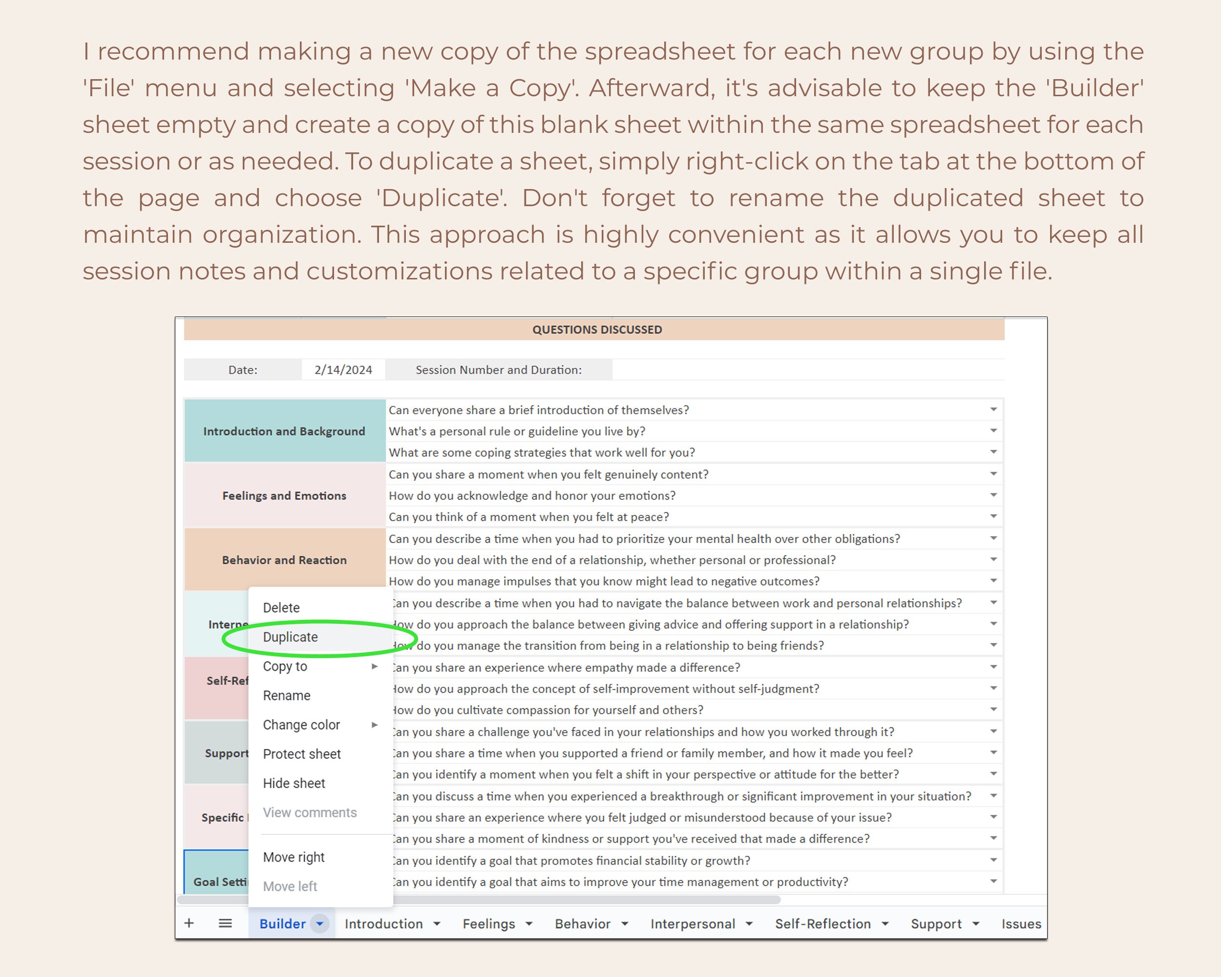 Group Therapy Interventions, Group Therapy Questions, Group Process ...