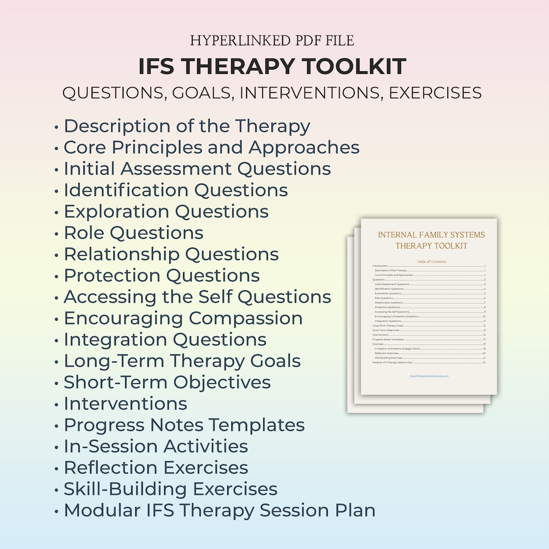 IFS Therapy Questions, Internal Family Systems Psychotherapy Guide, IFS ...