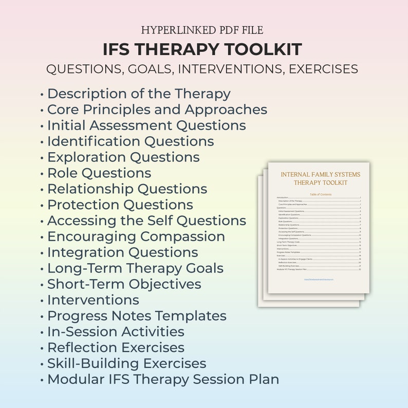 IFS Therapy Questions, Internal Family Systems Psychotherapy Guide, IFS ...