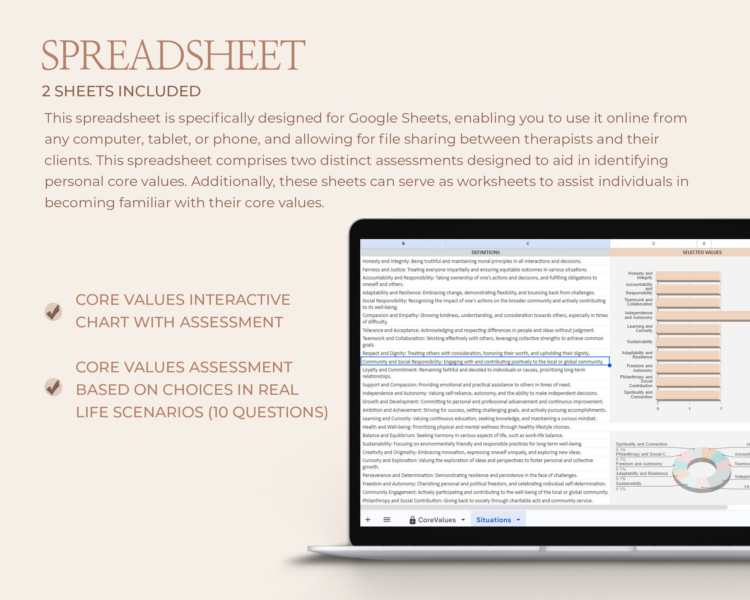 Core Values Assessment, Personal Values, Core Values Quiz, Core Values ...