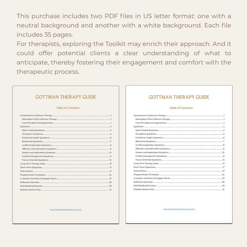 Gottman Therapy Guide, Gottman Method, Gottman Therapy Session Plan ...