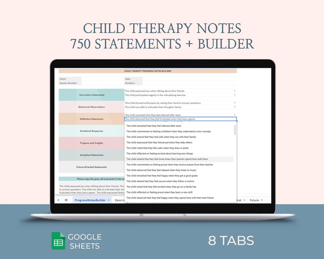 Child Therapy Progress Notes Case Management Template Therapy ...