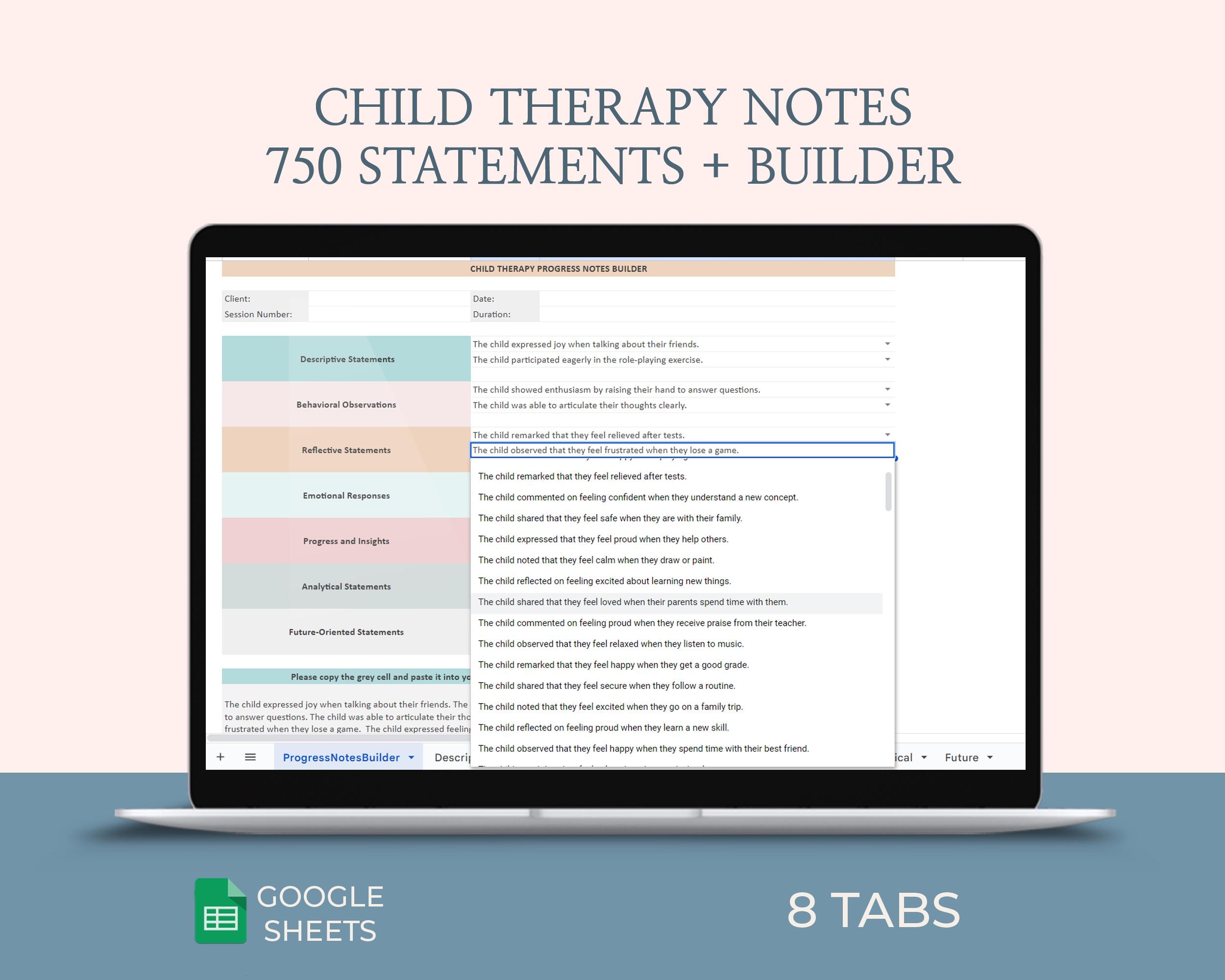 Child Therapy Progress Notes Case Management Template Therapy ...