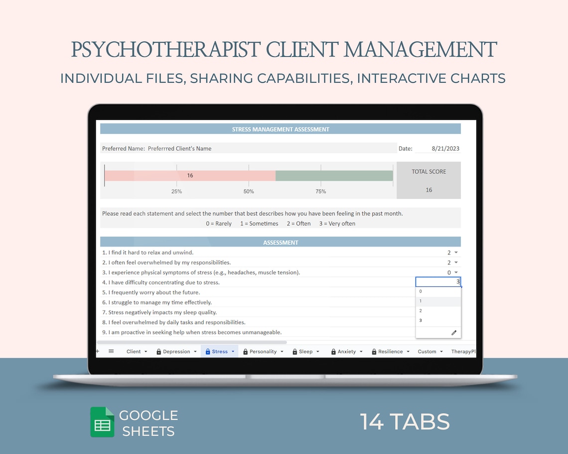 Psychotherapist Planner Spreadsheet, Psychologist Notes, Psychology ...