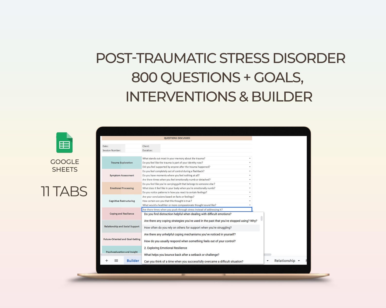 PTSD Therapy Questions Post-traumatic Stress Disorder Goals and ...