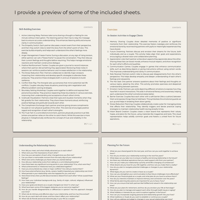 Couples Therapy Questions, Couples Psychotherapy Guide, Couples Therapy ...