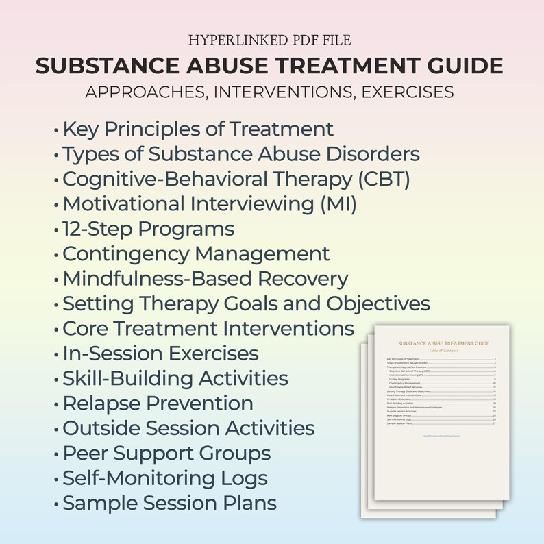 Substance Abuse Treatment Guide, Addiction Treatment, Therapy for ...