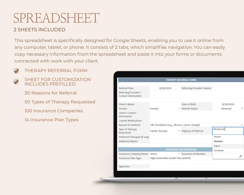 Therapy Referral Form, CBT Referral Form, Therapist Referral ...