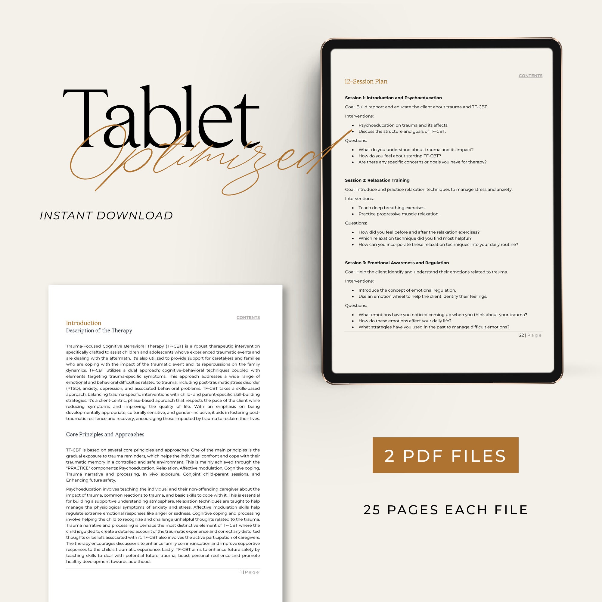 Trauma-focused Therapy Questions TF CBT Interventions Goals Psychology ...