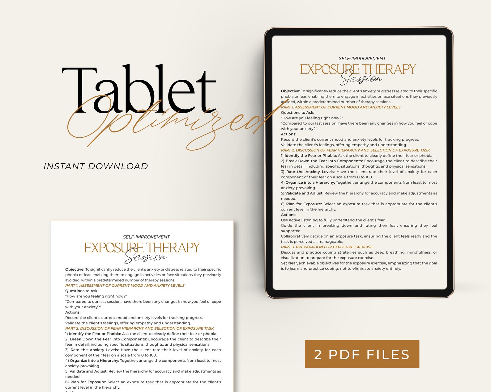 Exposure Therapy Session Plan Exposure Psychotherapy Social Anxiety ...
