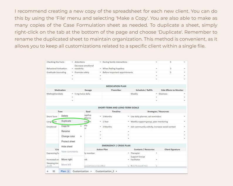 Therapy Aftercare Plan Template for Addiction Recovery Counseling Tools ...