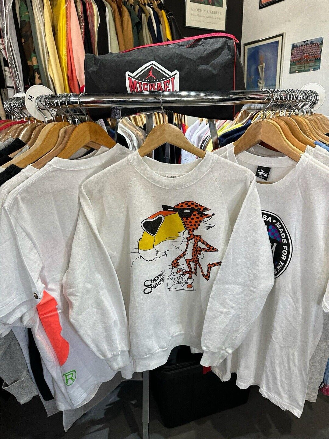 Vintage 90s Chester Cheetah Cheetos White Promotional Sweatshirt Size L ...