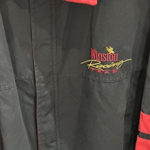 Vintage 90s Swingster Winston Racing Black Full Zip Jacket Size Large ...