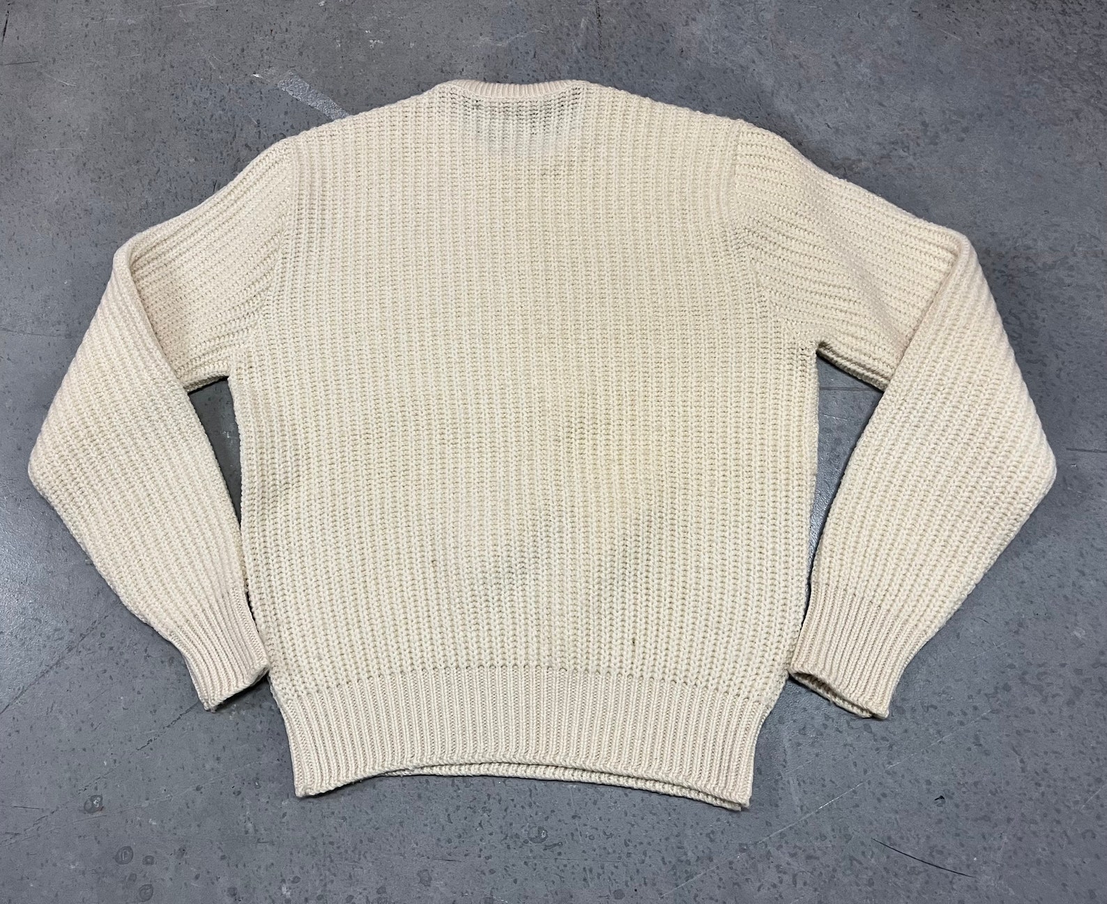 Jantzen Vintage 80s 90s Beige Knit Acrylic Blend Sweater Size Large USA Made - Etsy