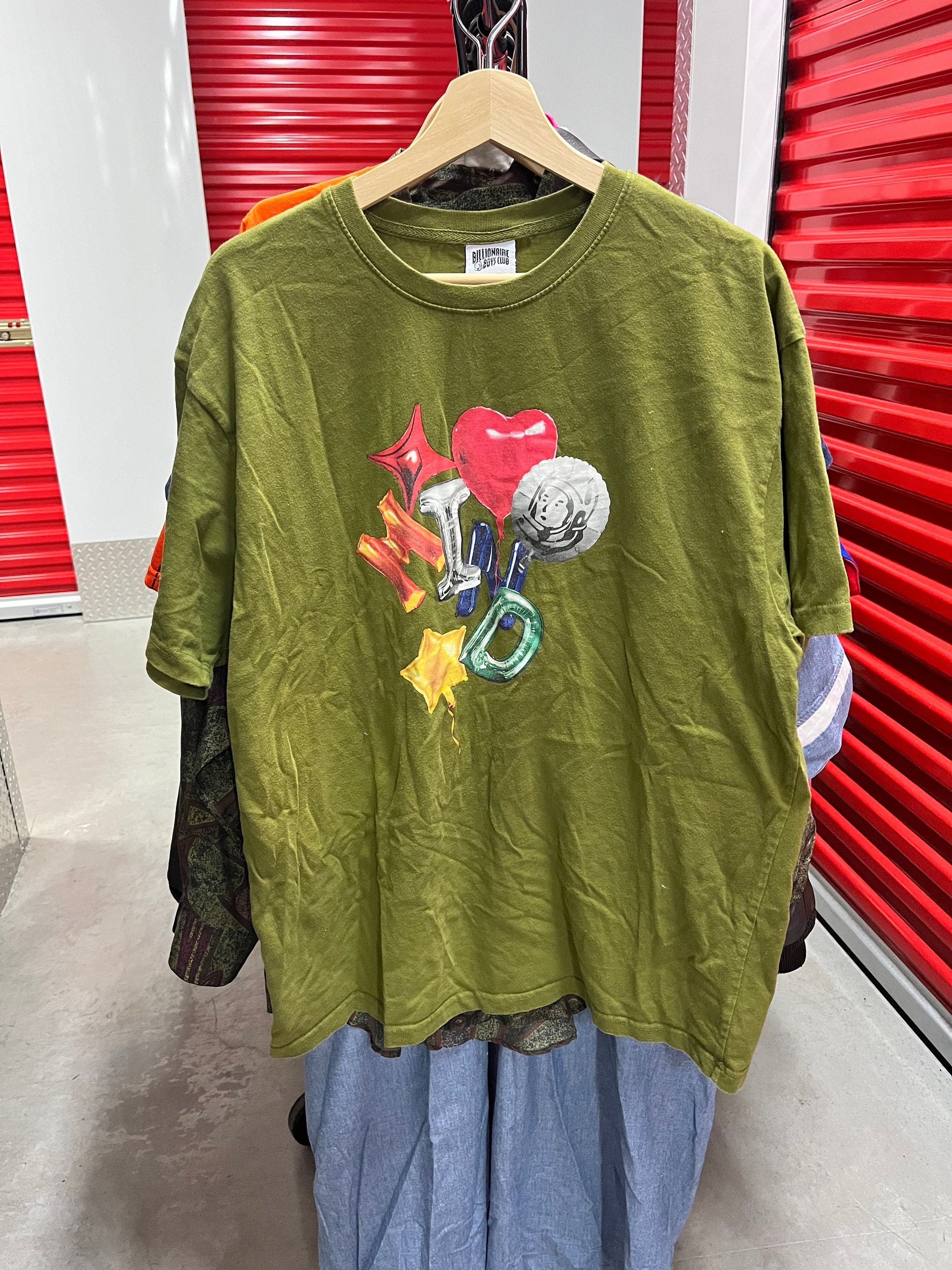 Billionaire Boys Club Mind Ballon Logo Green T-shirt Size Billionaire Boys Club Mind Ballon Logo Green T-shirt Size