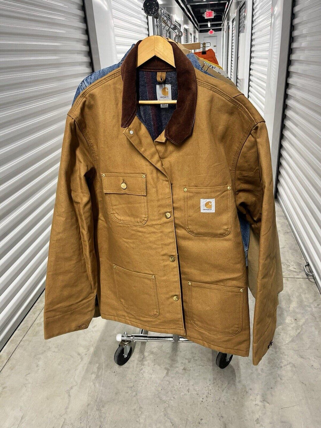 Vintage Carhartt Jacket C001 BRN Brown Barn Coat Chore Blanket Lined Jacket XL - Etsy