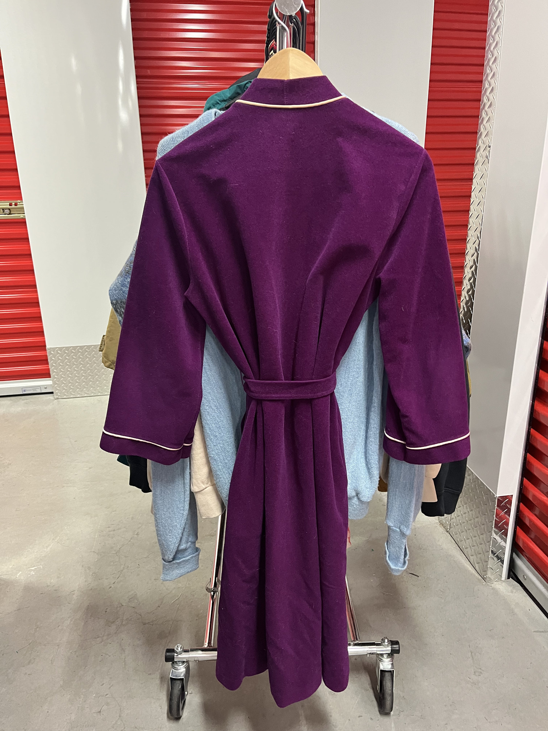 Vintage 80s 90s Vanity Fair Velour Purple Robe Bathrobe Sleep - Etsy