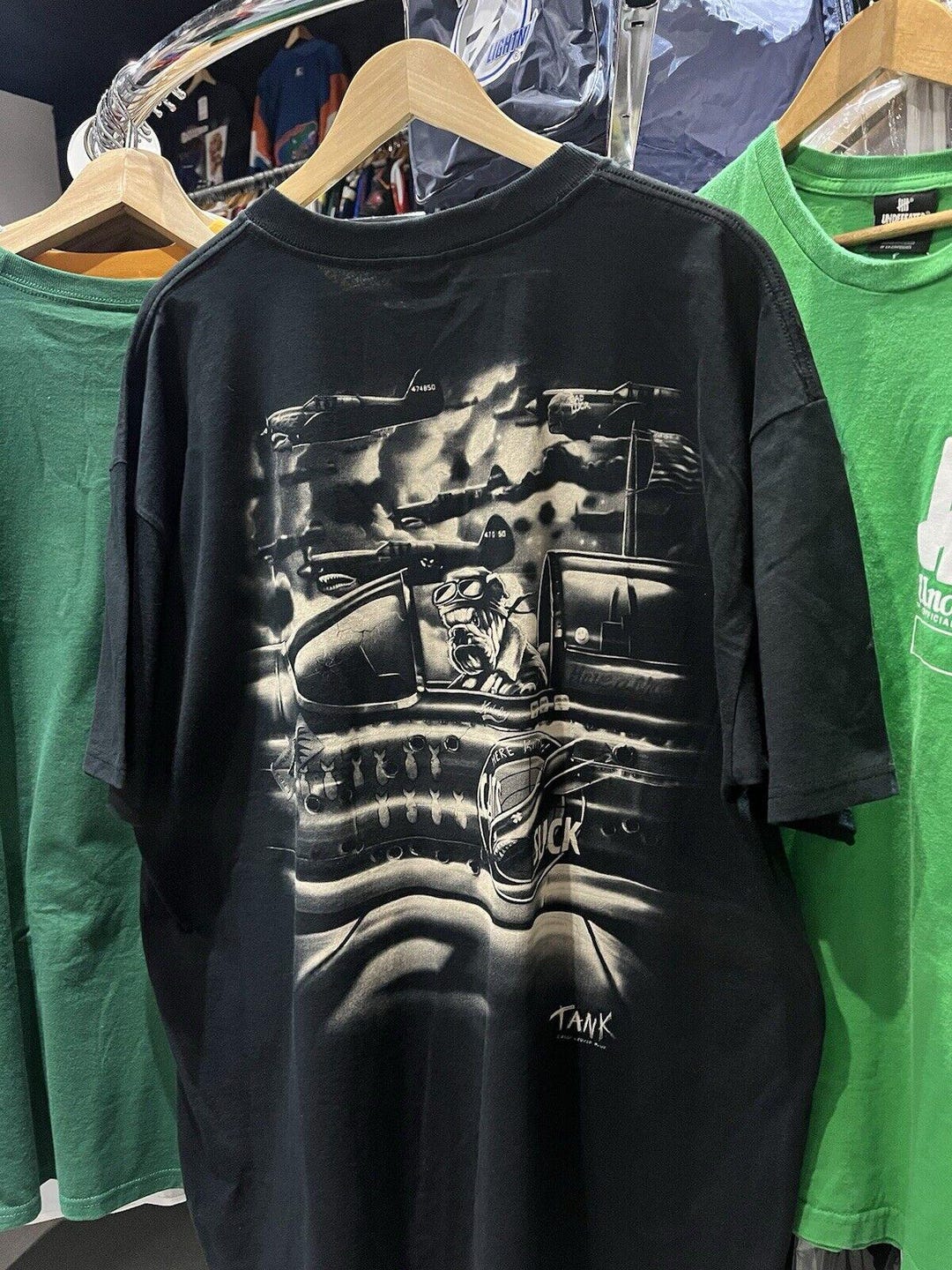 Vintage 2001 Liquid Blue Hell-dawg Death From Above 2 Sided T-shirt NWT ...