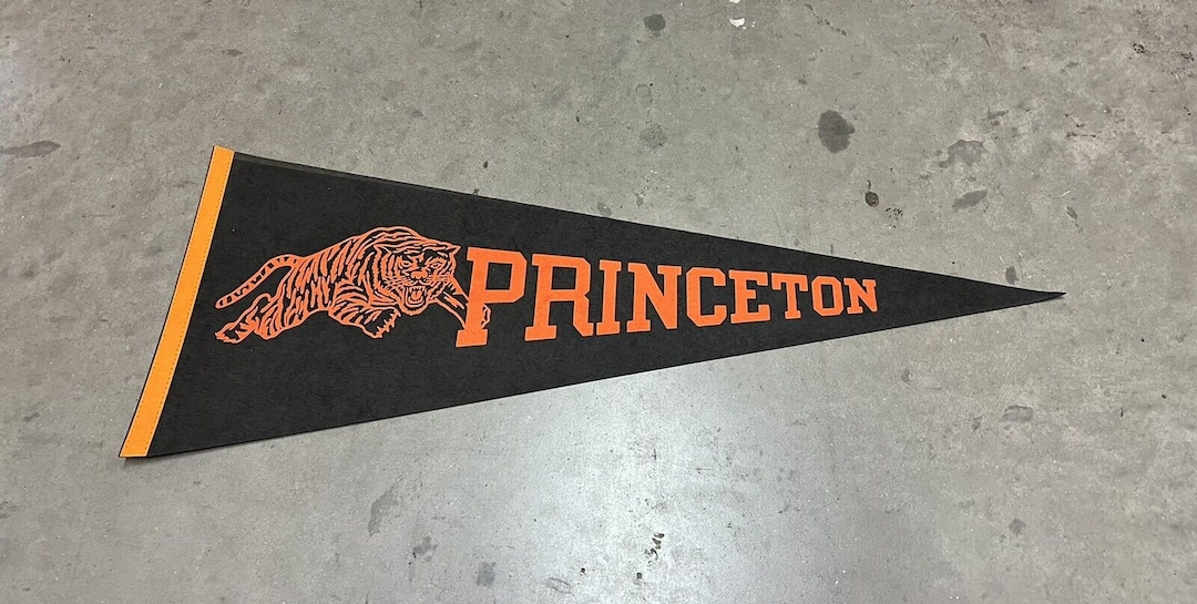 Princeton Tiger Vintage Pennant Princeton University Black Pennant ...